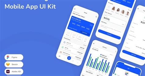Financial And Digital Wallet Mobile App Ui Kit Ux And Ui Kits Ft Financial And Banking Envato