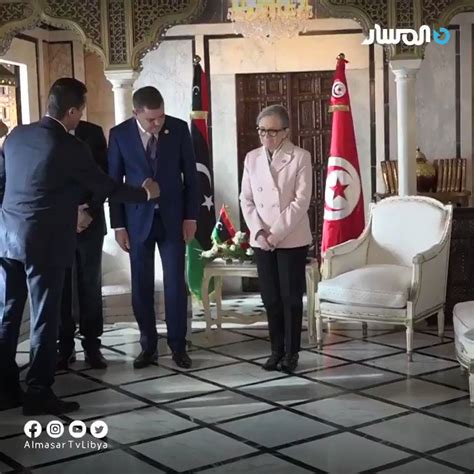 تلفزيون المسار رئيس حكومة الوحدة الوطنية عبدالحميدالدبيبة يلتقي في