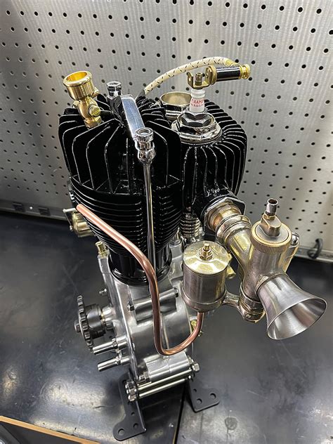 1922 Ajs 350cc Engine Art