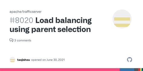 Load Balancing Using Parent Selection Issue 8020 Apache