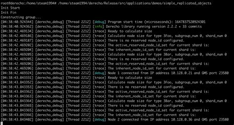 Stuck In Group Construction Issue Derecho Project Derecho GitHub