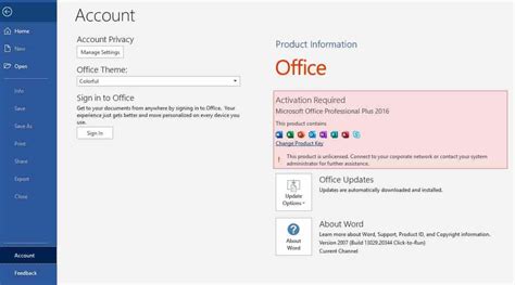 Excel Product Activation Failed