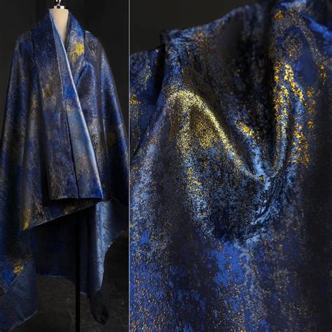 Gradient Color Fabric Cracked Textured Fabric Gilt Jacquard Fabric