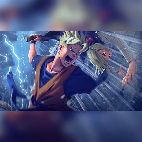 Future Gohan Vs Android 18 By Han Gilbert R Dbz