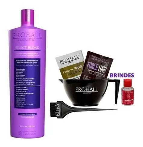 Prohall Progressiva S Formol Loiras Select Blond L Brinde Parcelamento Sem Juros