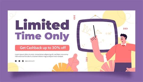 Banner De Venta De Carrera De Maestro Dibujado A Mano Vector Gratis
