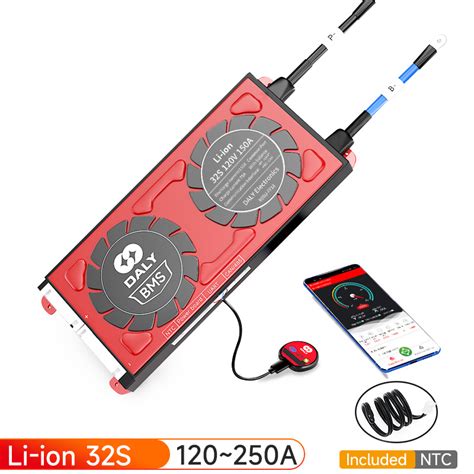 Daly Lithium Ion Smart 32s 120V BMS 120A 250A Electric Scooter Energy Storage Solar Storage