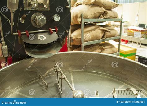 Machine For Sorting Coffee Beans At A Coffee Factory Stock Photo Image Of Peeling Factory