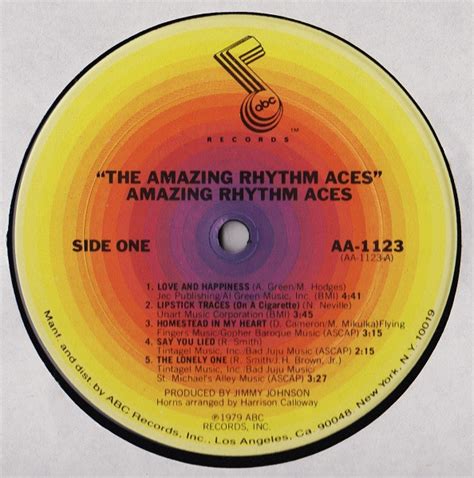 Amazing Rhythm Aces By The Amazing Rhythm Aces 1979 Lp Abc Records