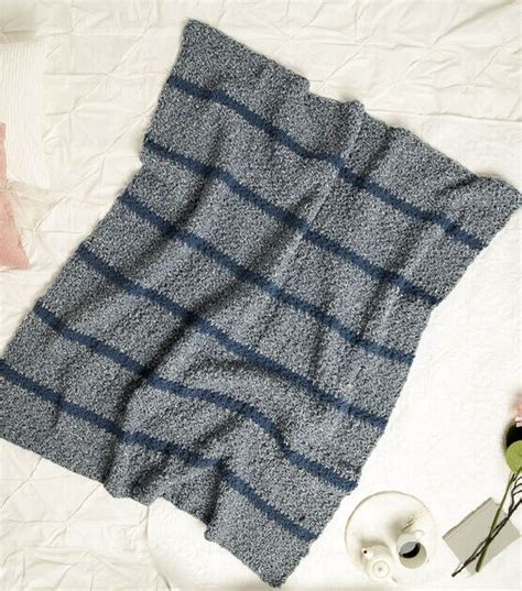 How To Make Bernat Thin Stripes Crochet Blanket Online Joann