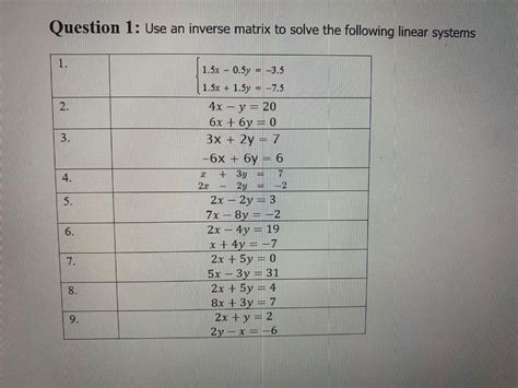 Solved Question 2 By Using Matrix Reduction Solve The