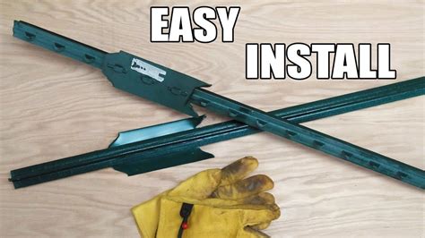 Easy Way To Install Metal Fence Posts Youtube