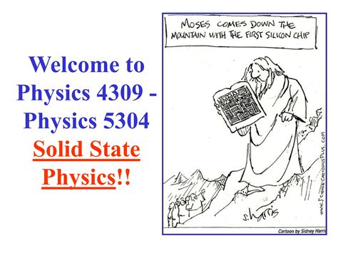 Lecture Of Solid State Physics An Introduction Ppt