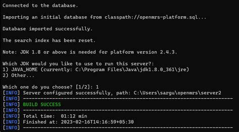OpenMRS SDK Setup Server Failure Ask OpenMRS OpenMRS Talk