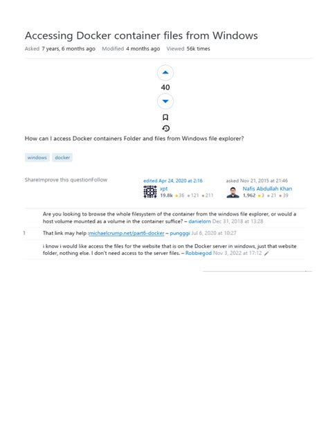 Questions33848947accessing Docker Container Files From Windows Pdf