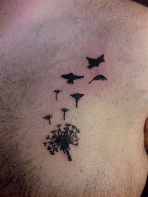 Dandelion And Birds Tattoo For Guys Tattooimages Biz