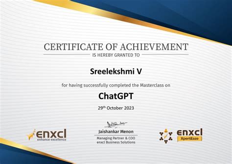 Sreelekshmi V On Linkedin Chatgpt Ai Certification Learn Learning Chatgpt Education