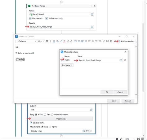 Embedding Excel Data As A Table Into Email Body Using Studiox StudioX