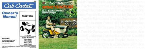 Cub Cadet 1711 Tractor Information