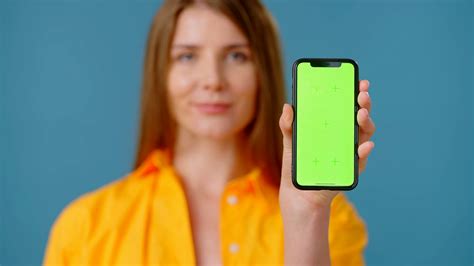 Friendly Woman Displays Smartphone Screen Stock Footage Sbv 348701083