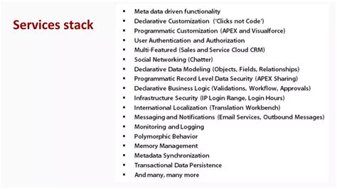 Salesforce As A Paas Architecture Of