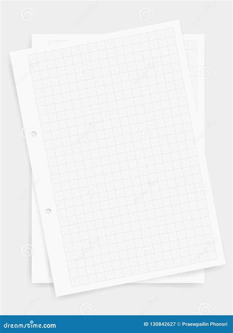 Graph Paper Sheet Background With Grid Pattern Area For Creative Stock Vector Illustration Of