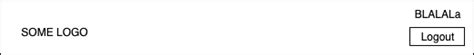 Html How Do I Create A Right Aligned Logout Button Stack Overflow