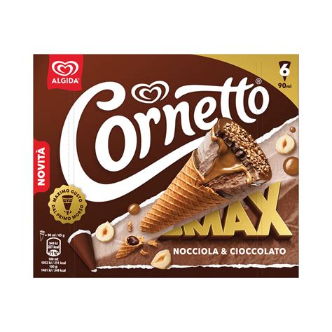 Algida Cornetto Max Nocciola And Cioccolato Multipack 6 Pcs Whats Instore
