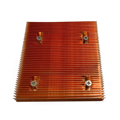 5g Communication Equipment Pin Fin Slot Water Cooling Plates Copper Skiving Fin Heatsink
