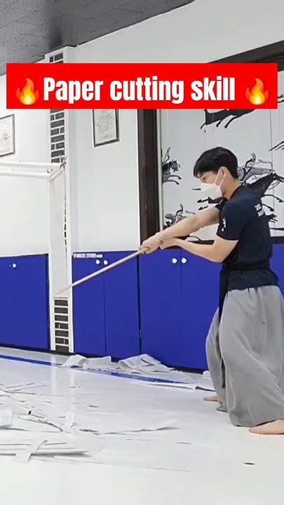 ‼️순식간에 잘려나가는 종이‼️papee Cutting Skill Youtube