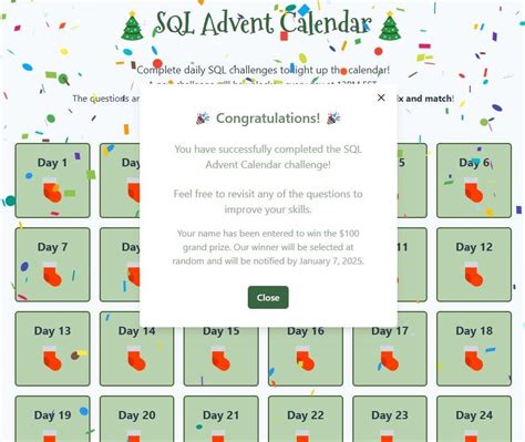 camilla bakelmun on linkedin sqladventcalendar dataanalytics smallwins holidaycheer sql