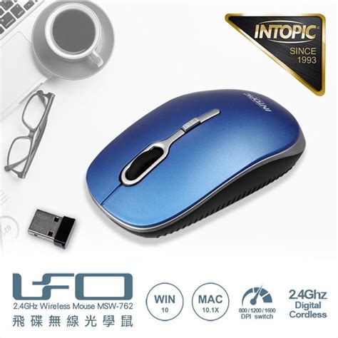 ≈多元化≈附發票 Intopic 無線滑鼠 Msw 762 飛碟無線光學鼠 電腦專用滑鼠 Mac Win系統專用 蝦皮購物