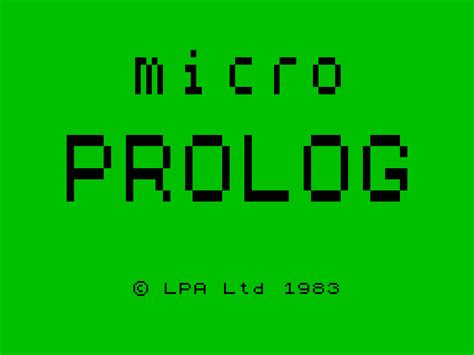 Micro Prolog