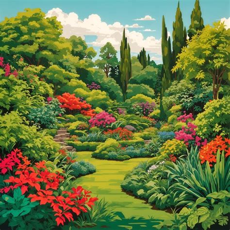 Premium Ai Image Forest Vector Art