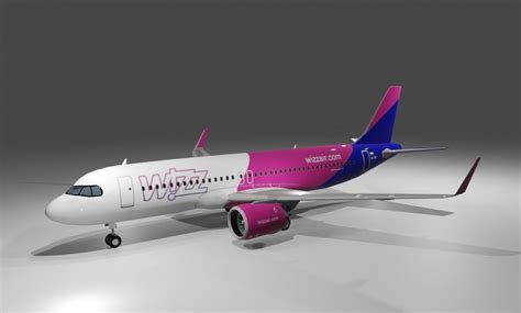 3d Model Wizz Air Airbus A320neo 3d Model Vr Ar Low Poly Cgtrader