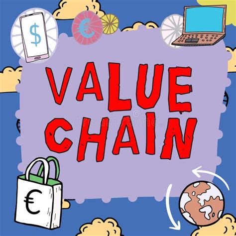 Hand Writing Sign Value Chain Business Idea Business Manufacturing
