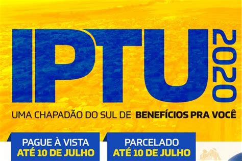 Prefeitura Lança Campanha Do Iptu 2020 Com Descontos E R 100 Mil Em