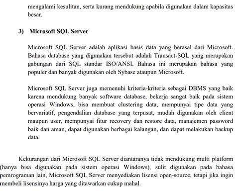 Banyak Paket Database Management System DBMS Yang Beredar Pilihlah 3