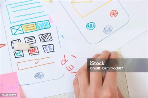 응용 프로그램 디자인 개발입니다 Ux 응용 프로그램 스마트폰 개발에 대한 스톡 사진 및 기타 이미지 개발 건설 프레임
