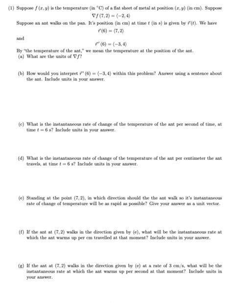 Solved Suppose F X Y Is The Temperature In C Of A Chegg Com