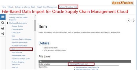 Oracle PIM Cloud Item Creation Using FBDI