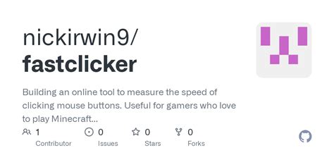 Github Nickirwin9fastclicker Building An Online Tool To Measure The Speed Of Clicking Mouse