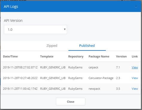 View API Logs APIMatic Documentation