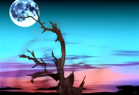 Scraggle Tree N Blue Moon 103 By Lowthunders On Deviantart