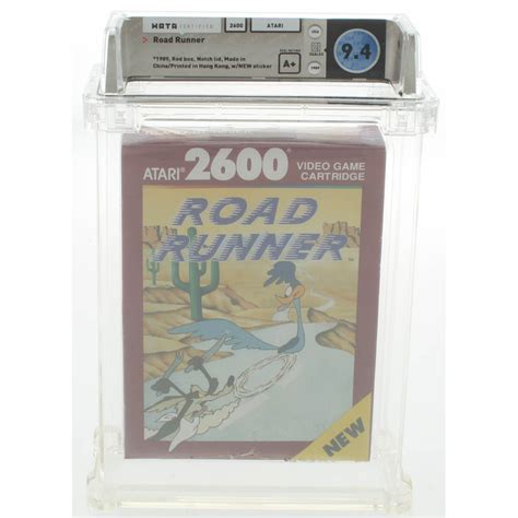 1989 Road Runner Atari 2600 Video Game Wata 9 4 Pristine Auction