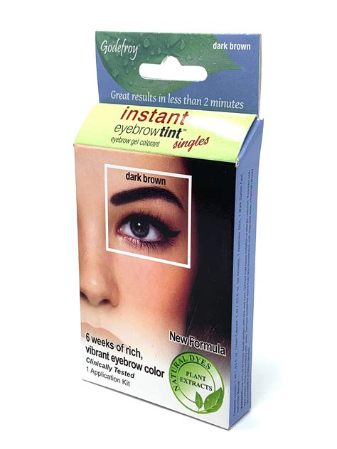 Godefroy Instant Eyebrow Tint Dark Brown Single Application