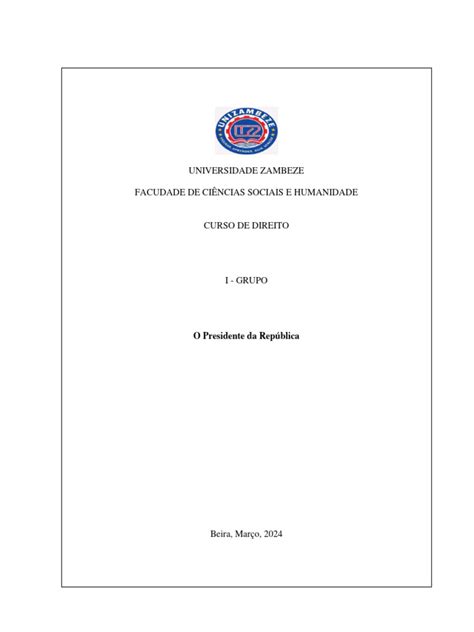 O Presidente Da República 1 Pdf República Eleições
