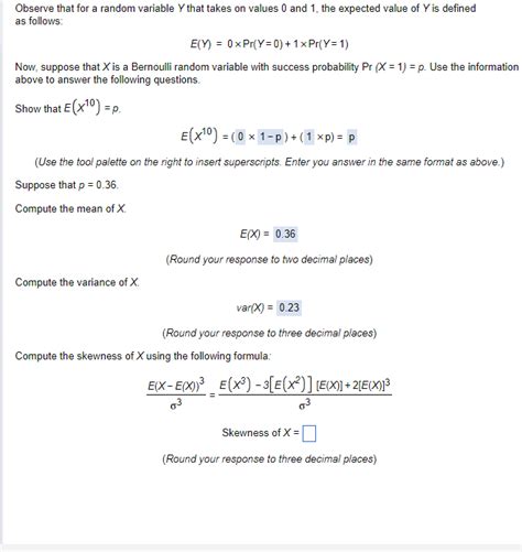 Observe That For A Random Variable Y That Takes On Chegg