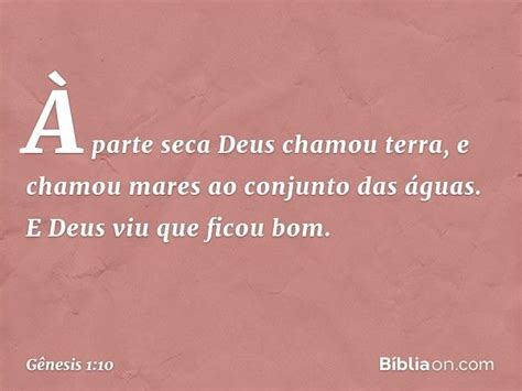 Gênesis 1 10 Bíblia