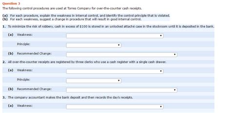 Solved Question 3 The Following Control Procedures Are Used